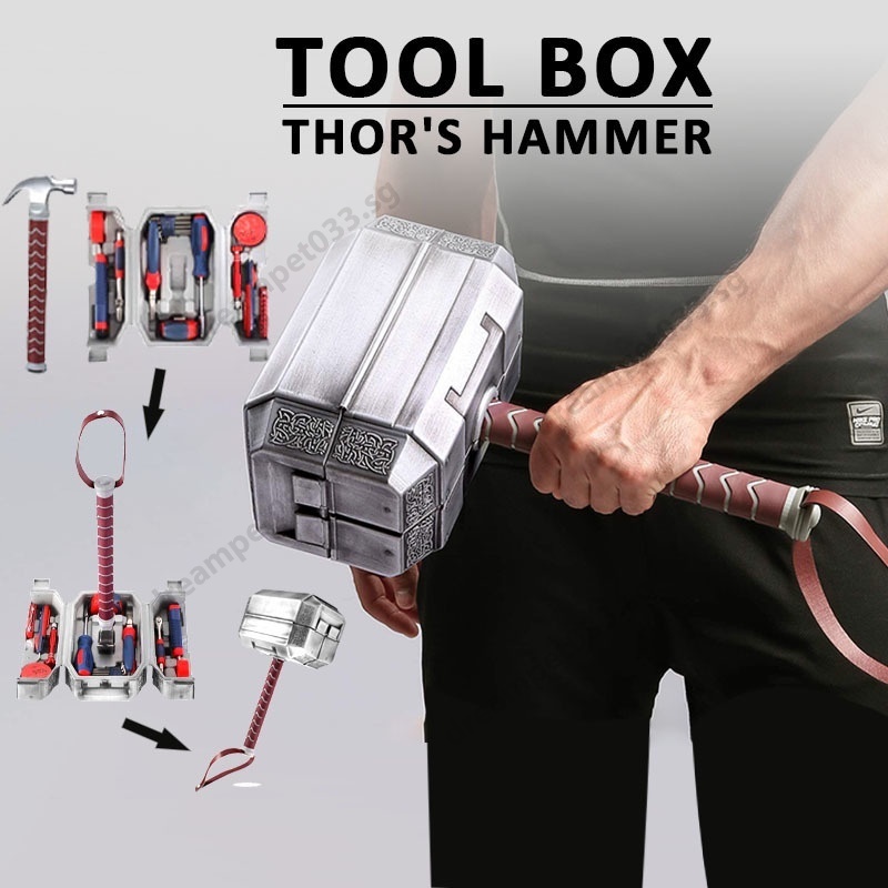 Q1 Box Kinbolee Q1 Multifunction Tool Thor Hammer Thunderbolt Toolbox Q1 | Shopee Malaysia
