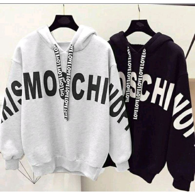 HITAM PUTIH Florina Fashion Store - Sweater Jacket BIGSIZE Hoddie Black ...