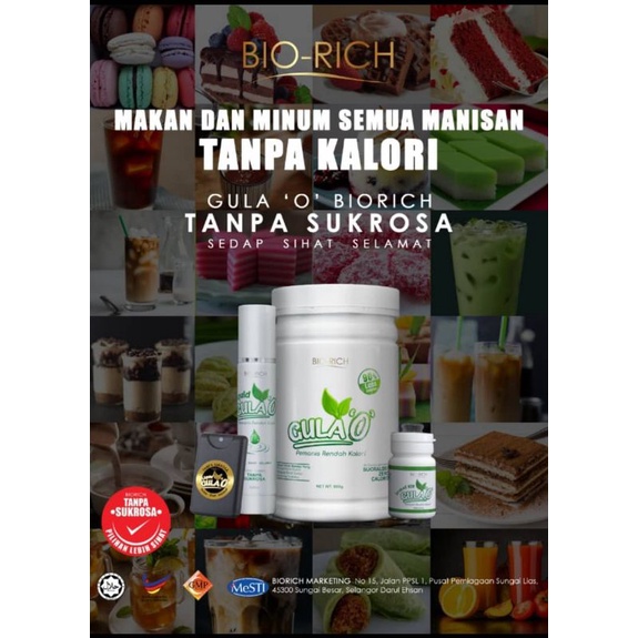 GULA 'O 800 G (rendah kalori 💯) | Shopee Malaysia