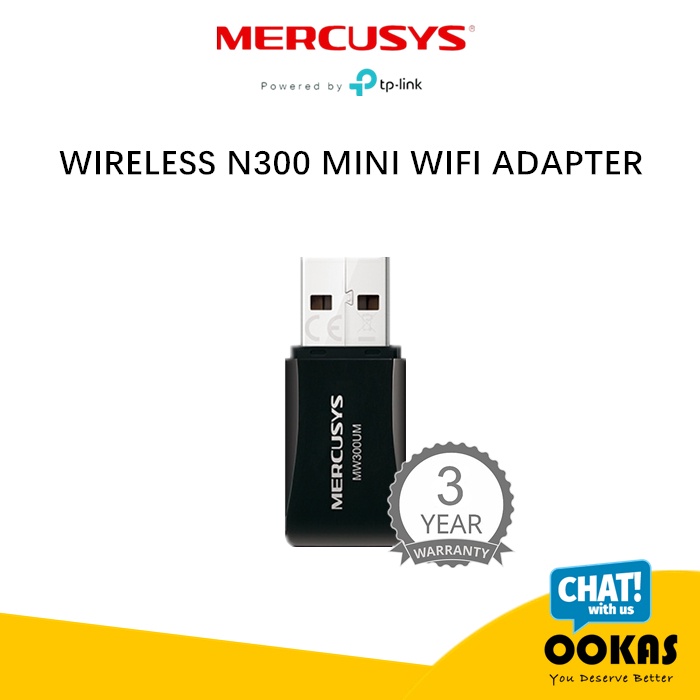 Mercusys MW300UM (By TP-Link) Wireless N300 Mini USB 2.4GHz Wifi ...