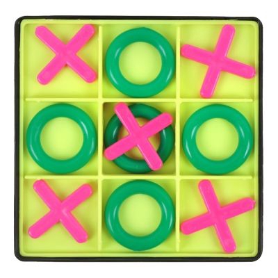 Tic Tac Toe Puzzle Board Game OX Chess Educational Toy (MULTI) | Shopee ...