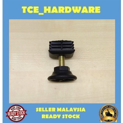 Square cap with M8 / 3/8" nut inserts fittings stopper for chair ...
