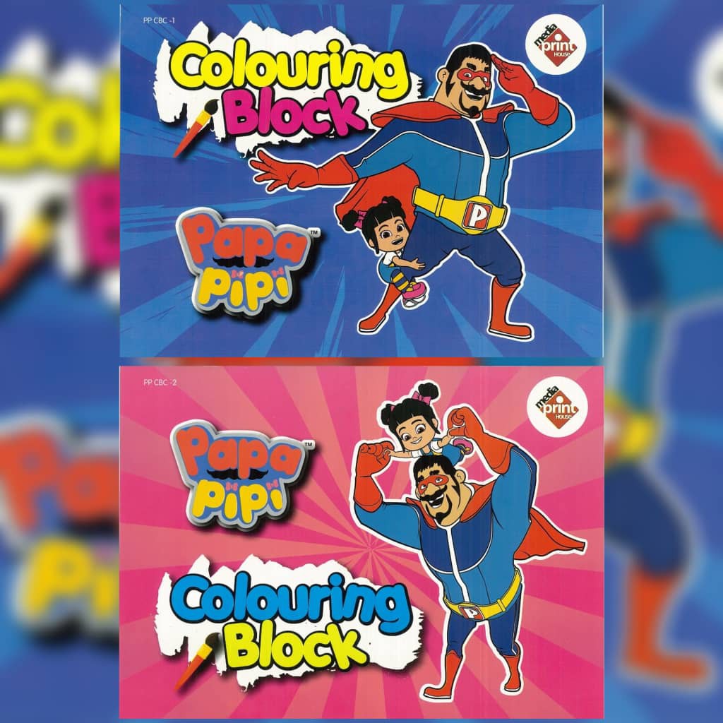 MEDIA BOOKS ( B5 ) : PAPA PIPI COLOURING BLOCK ( PP CBC ) | Shopee Malaysia