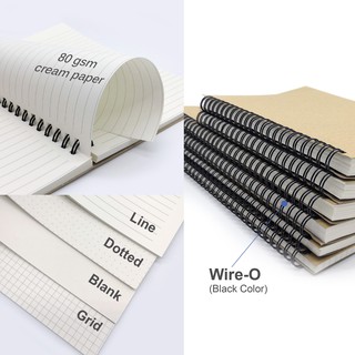 100pages 200pages Craft Notebook A4 A5 Spiral Wire O Planner Journal ...