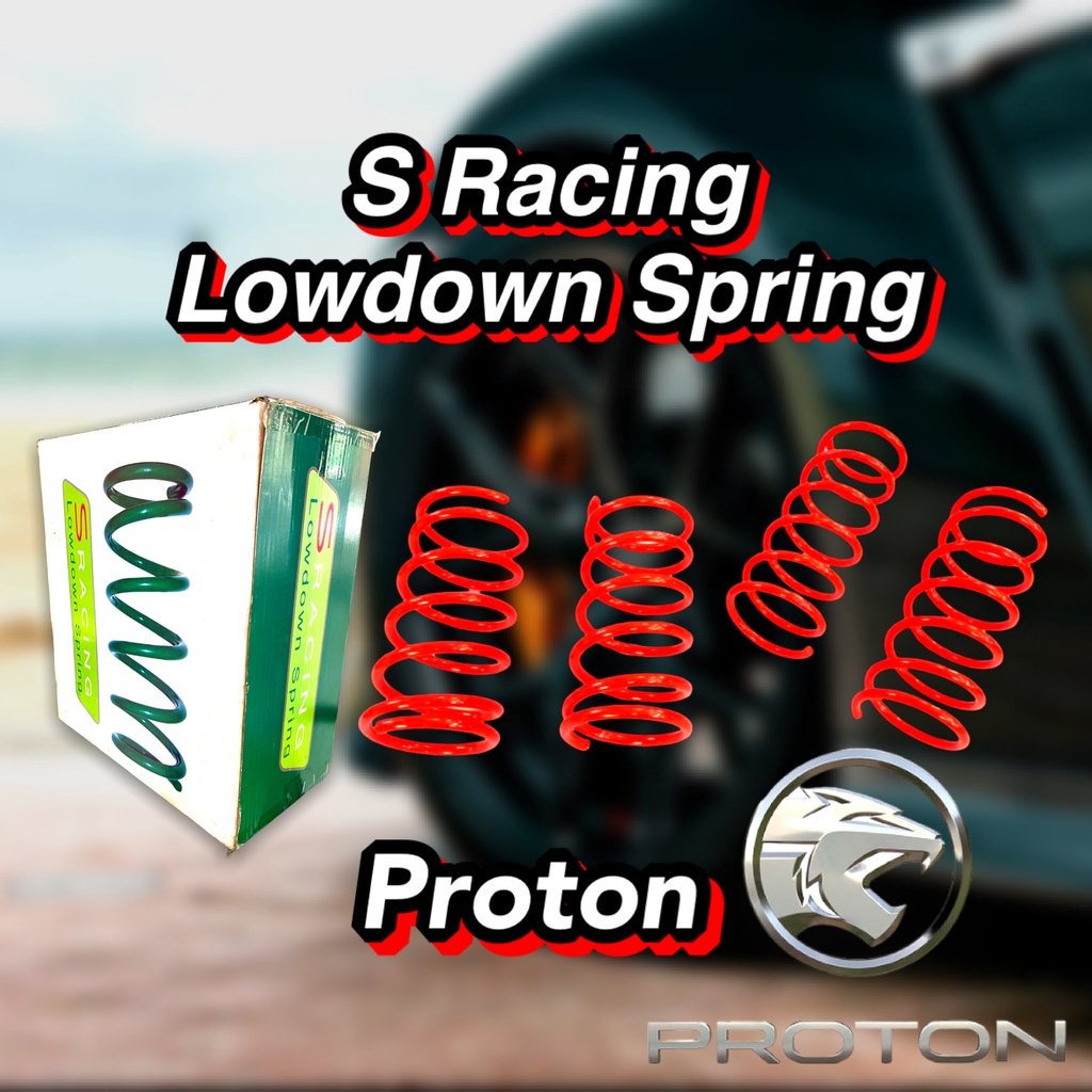 S RACING Lowered Proton Sport Coil Spring WIRA-WAJA-GEN2-ISWARA-PERSONA ...