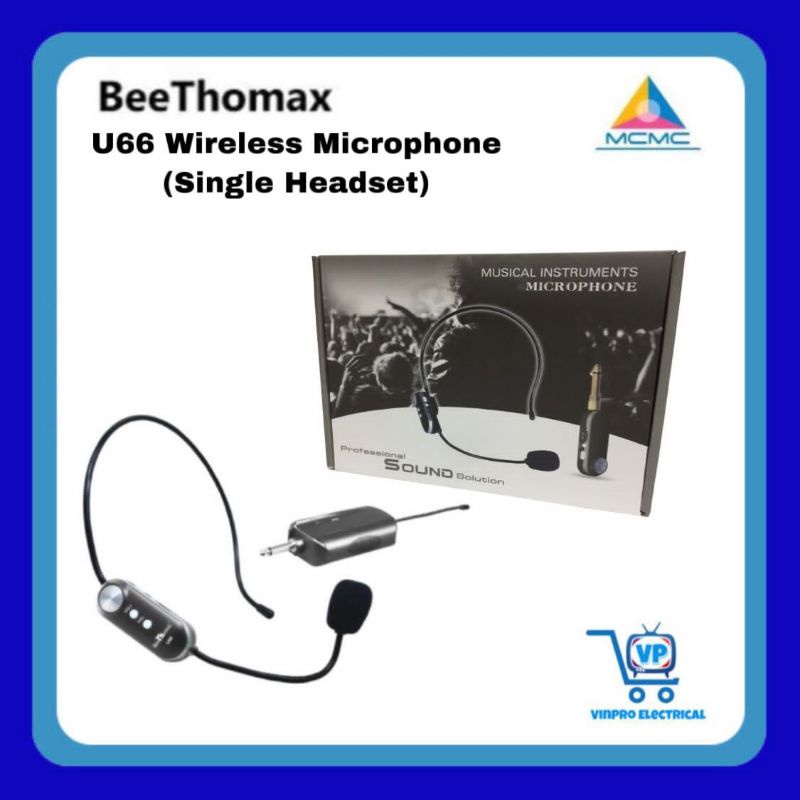 BEETHOMAS U66 Wireless Headset Microphone (Single) | Shopee Malaysia