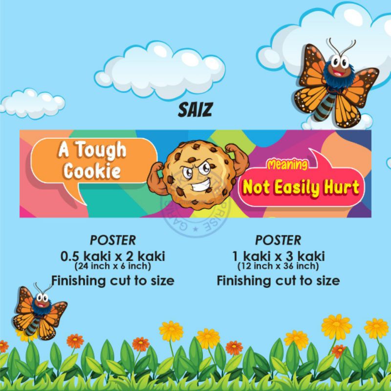 BANNER KECERIAAN Bahasa Inggeris. IDIOMS GROUP A. idioms poster. banner ...