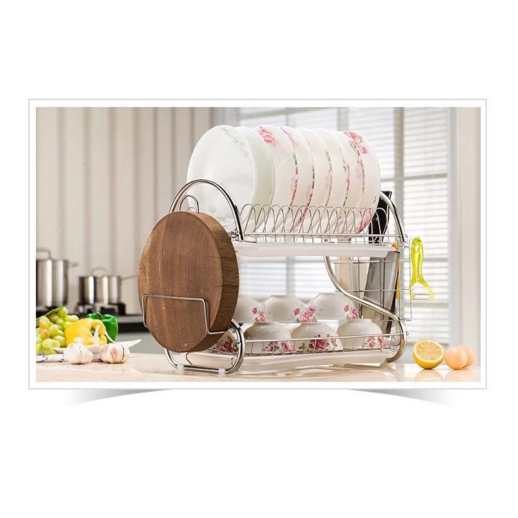 JFH Rak Pinggan Dish Rack Stainless Steel Dish Drainer Rak Pinggan ...