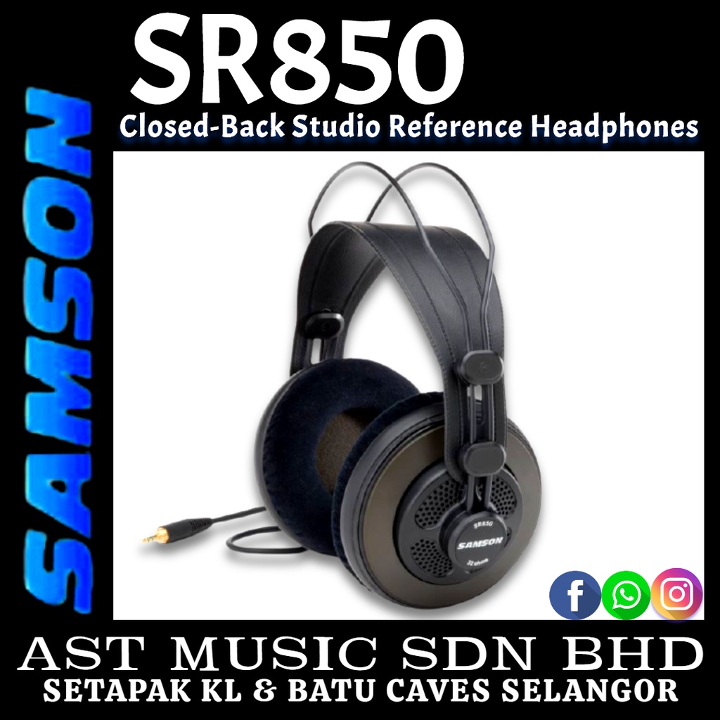Samson SR850 Studio Headphone Single Pack ( SR-850 ) | Shopee Malaysia