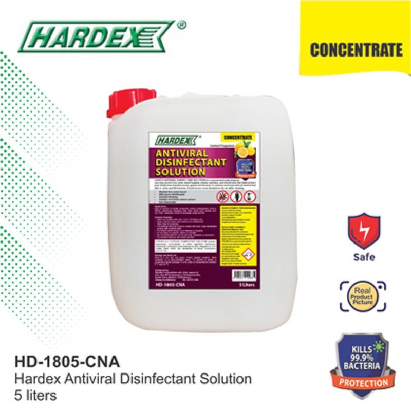 Hardex Antiviral Disinfectant Solution-Concentrate (5liters) | Shopee ...