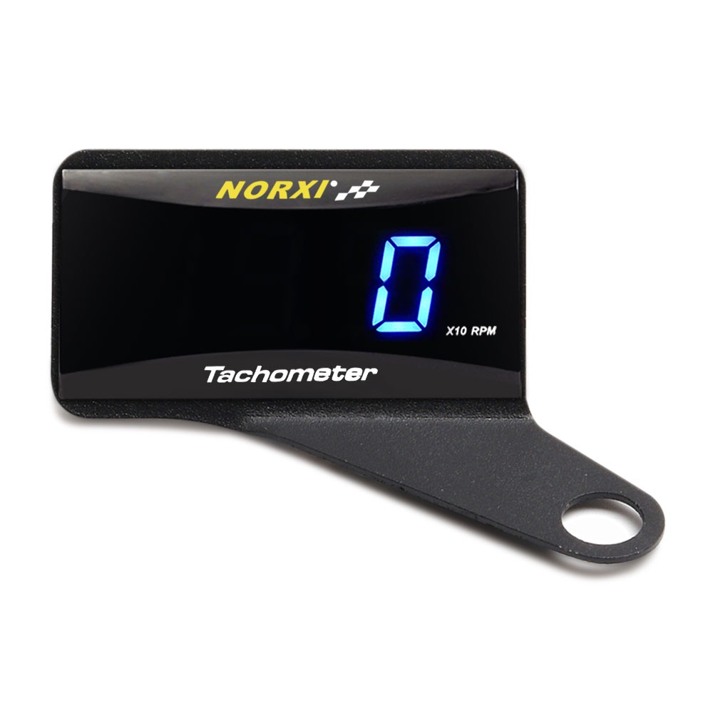 KOSO Mini RPM Meter Motorcycle Digital Tachometer Motor Tach Hour Gauge ...