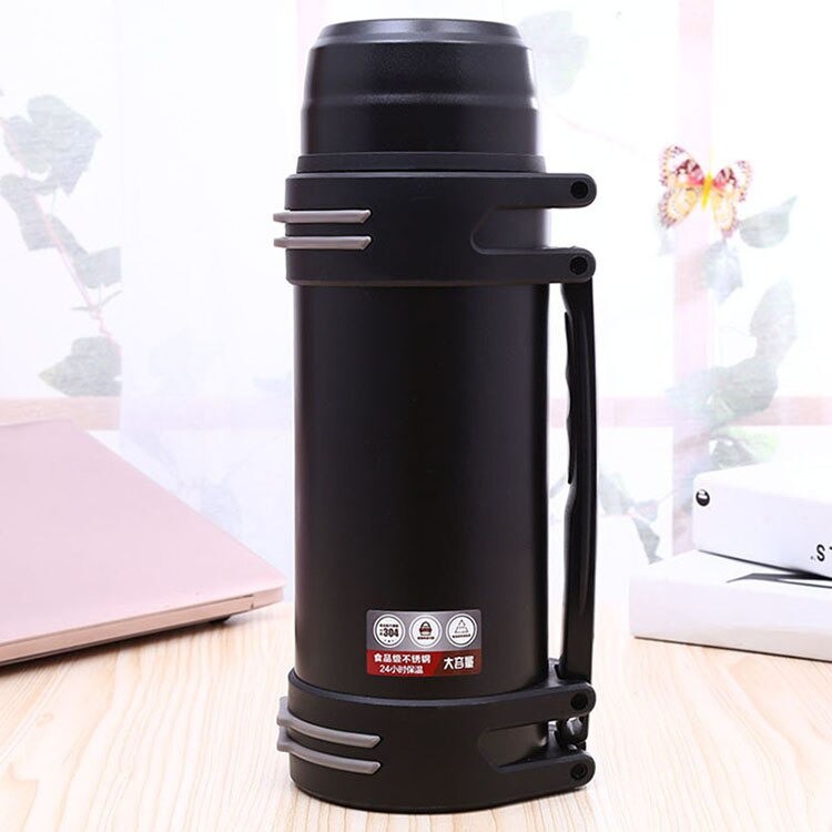2.0L Big Stainless Steel Thermos Flask Travel Bottle Botel Air Besar ...