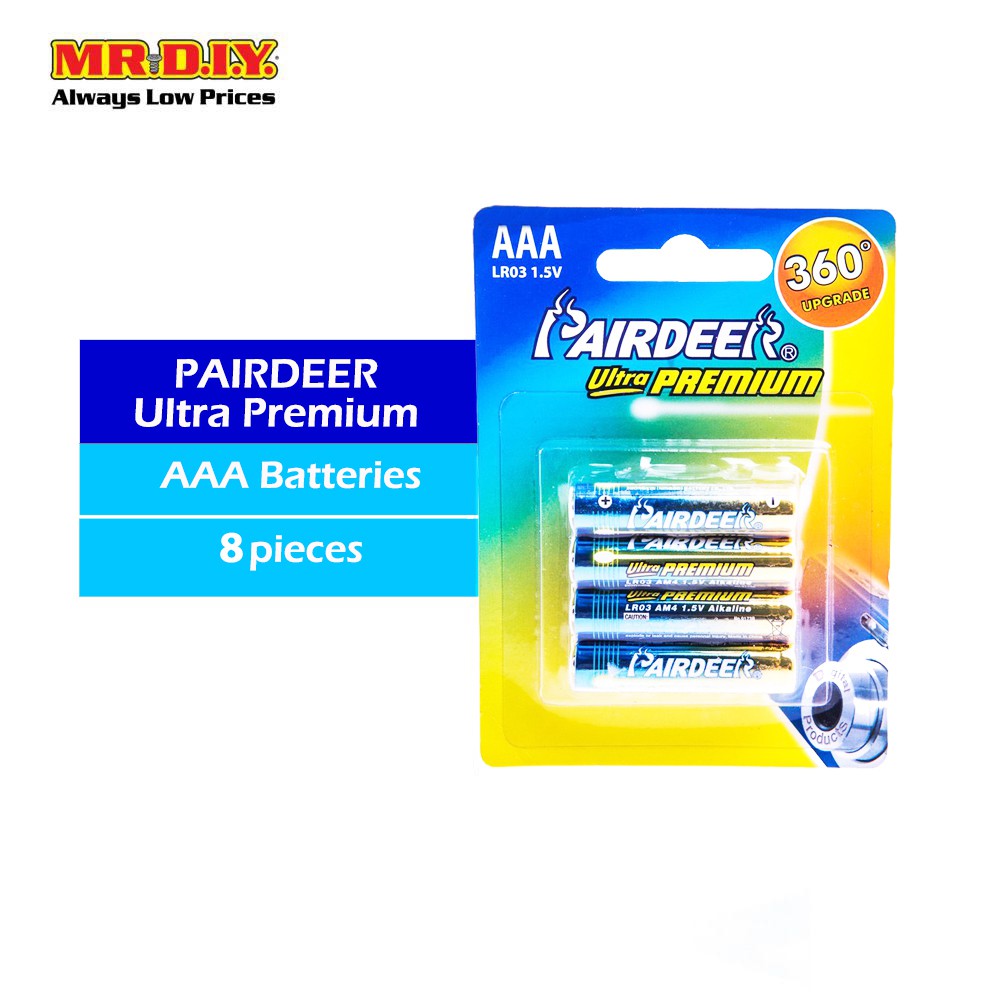 PAIRDEER Ultra Premium Battery AAA (8 pcs) | Shopee Malaysia