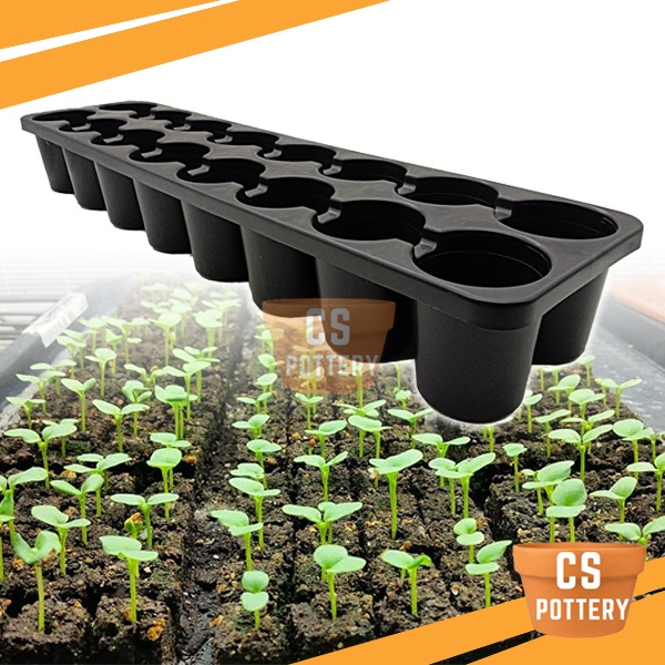 16 Holes Seedling Starter Tray Seed Germination Plant Propagation Tray ...