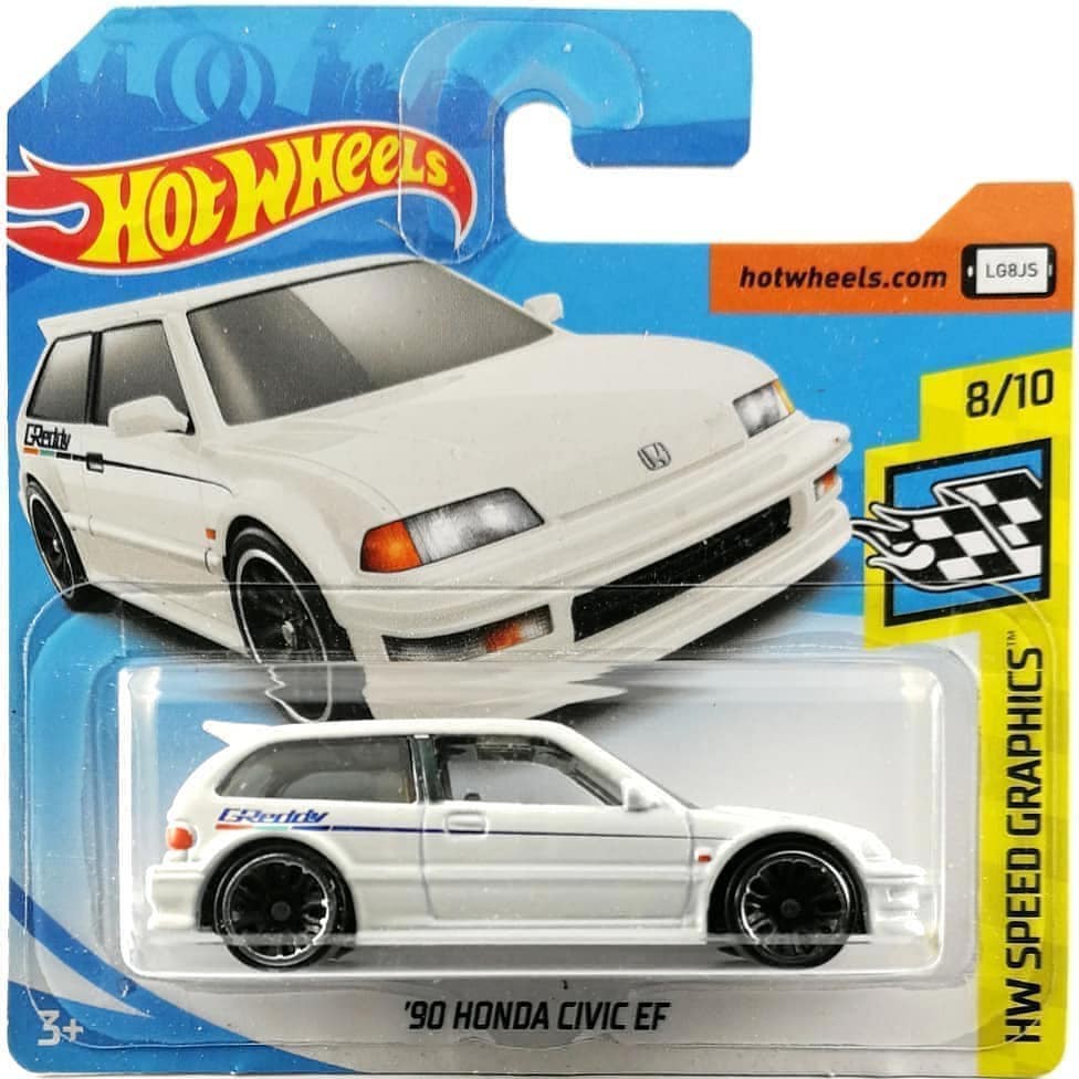Hot Wheels 1990s Honda Civic EF Greddy White Short Card | Shopee Malaysia