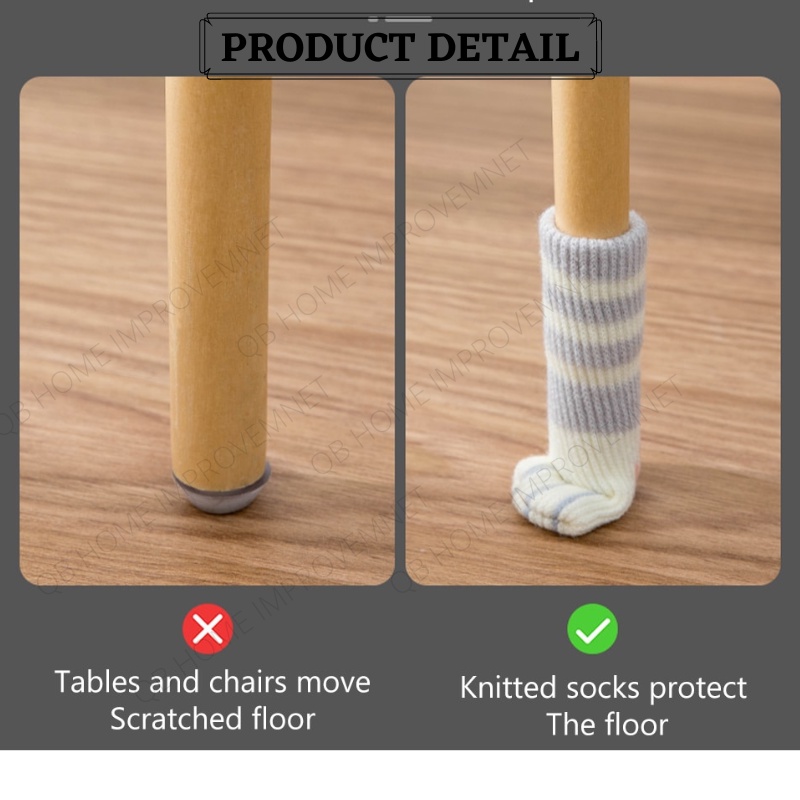 QB Chair Socks Chair Leg Cover Pelapik Kaki Kerusi Sarung Kaki Kerusi ...