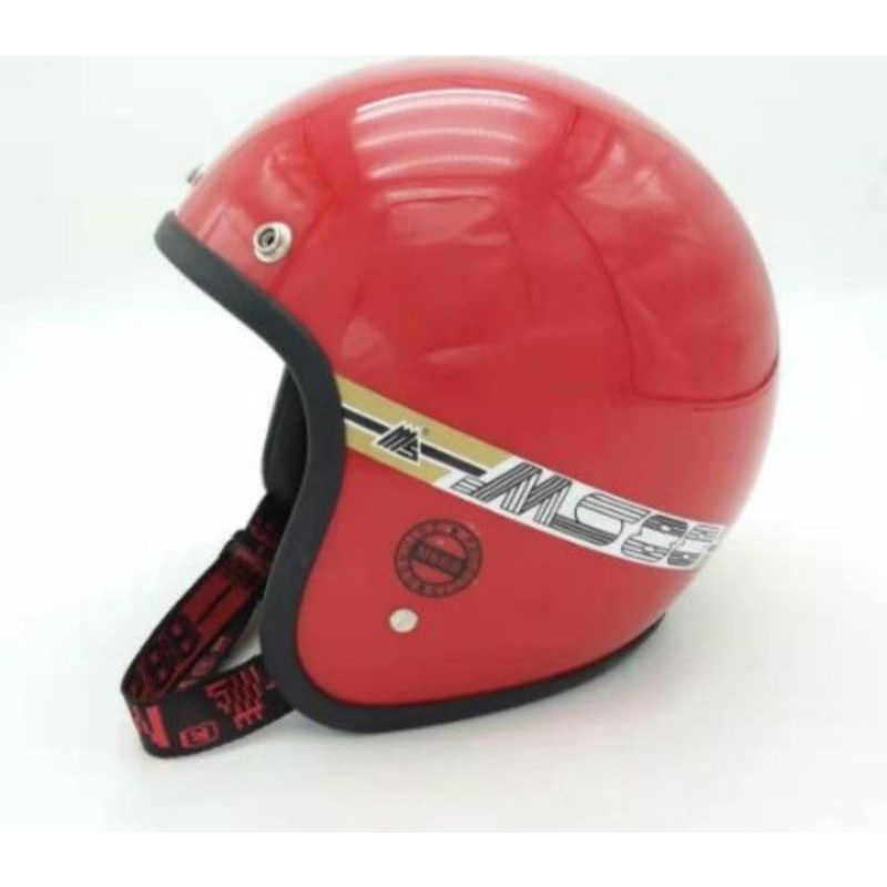 HELMET MS 88 ORIGINAL ( TULISAN MERAH ) 100% WARNA MERAH | Shopee Malaysia
