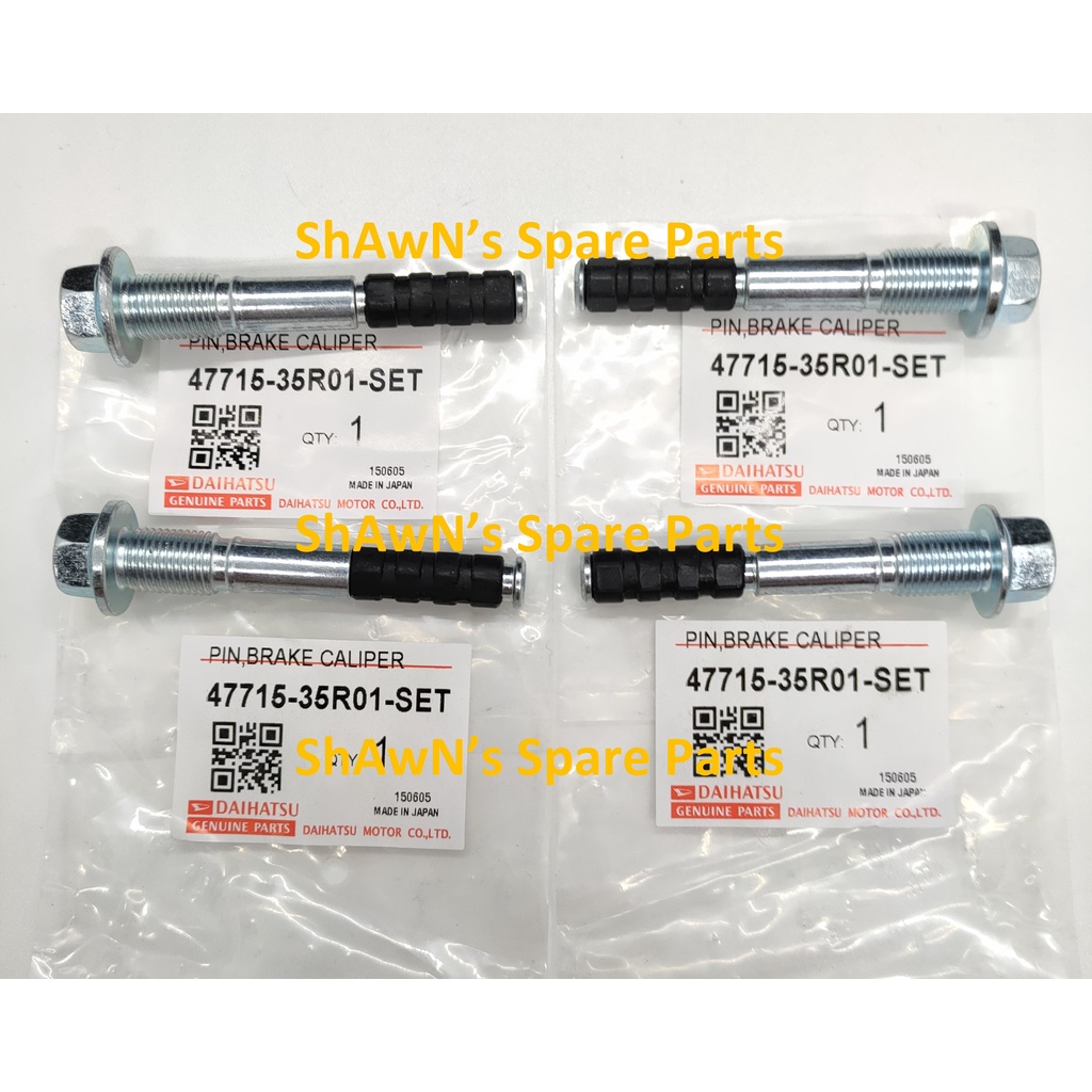 OEM Front Disc Brake Pin Caliper Pin Set Perodua Viva - Silicone Black ...