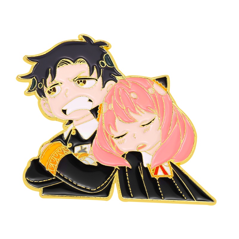 Spy X Family Badge Enamel Pin Cute Anime Loid Anya Yor Metal Brooch ...