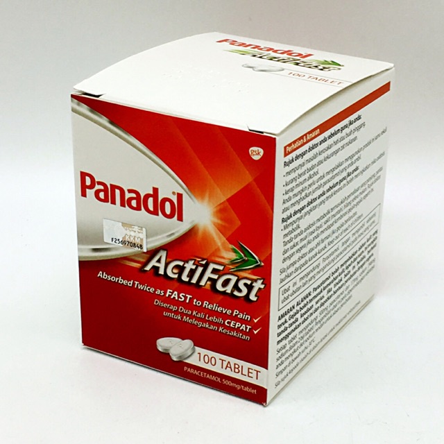 PANADOL ACTIFAST ( 10 caplet X 10 blister ) | Shopee Malaysia