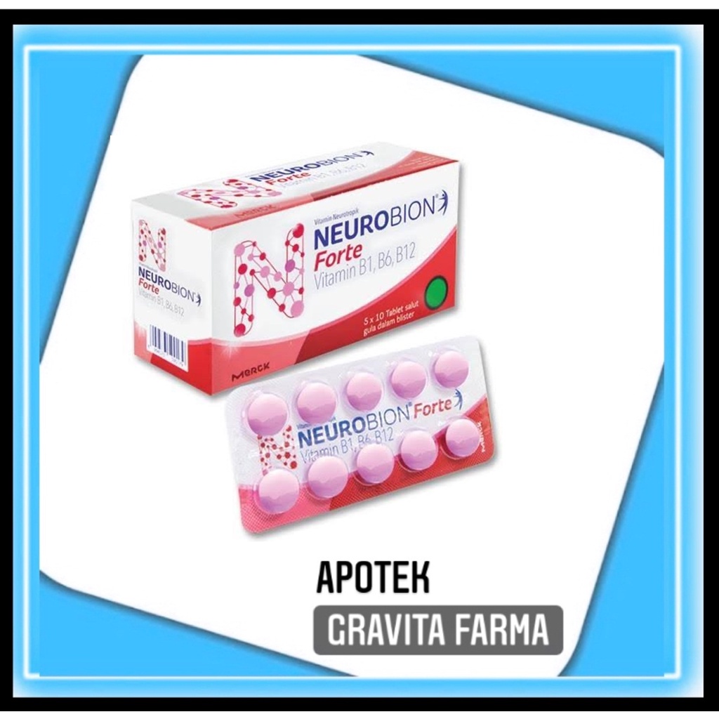 Neurobion Forte Pink 1 strip 10 Tablets | Shopee Malaysia