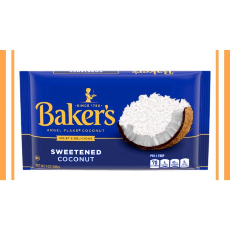 Baker's Angel Flake Sweetened Coconut 198g | Shopee Malaysia