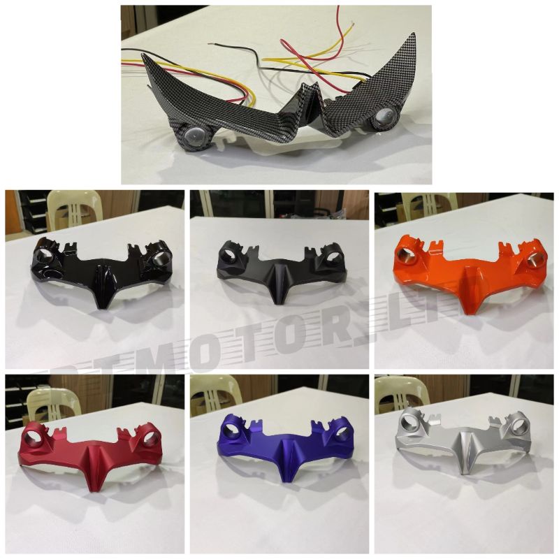 HONDA RSX150 FRONT AERODYNAMIC WINGLET WITH SPOT LIGHT LED RSX WINNER-X ...