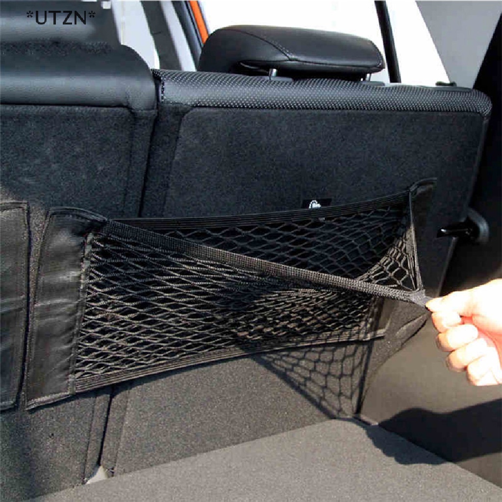 Car Back Rear Trunk Storage Net Mesh Organizer Elastic String Net Magic ...