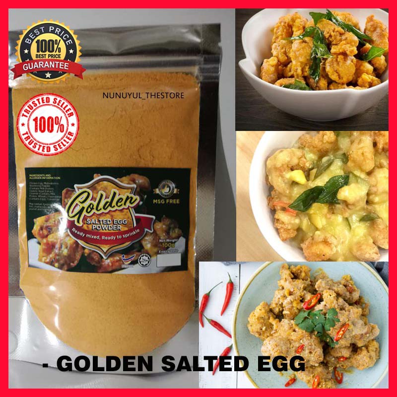 100g GOLDEN Salted Egg Powder Serbuk Telur Masin Pek 100gm | Shopee ...