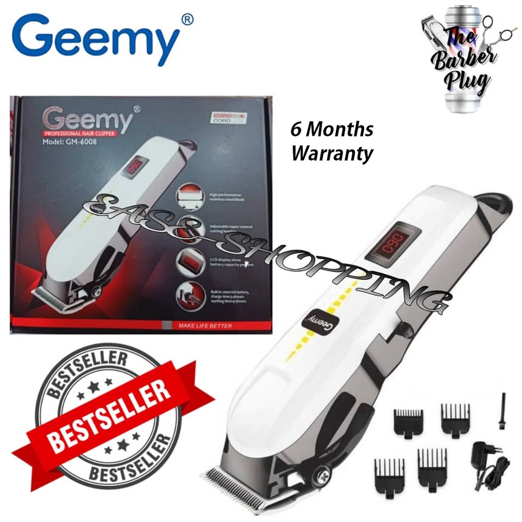 Origional GEEMY GM-6008 PROFESSIONAL RECHARGEABLE TRIMMER FOR HAIR ...