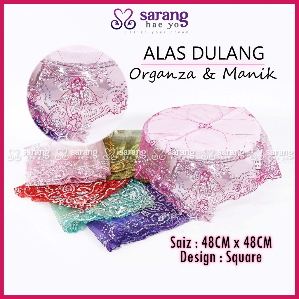 Alas Dulang Kain Organza Alas Dulang Hantaran Kahwin Tunang Nikah ...