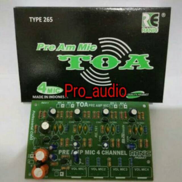 Toa mic pre Amp Kit - 4 channel mic amplifier | Shopee Malaysia