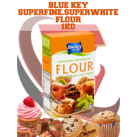 BLUE KEY SUPERFINE | SUPERWHITE FLOUR | 1KG | HALAL | Shopee Malaysia