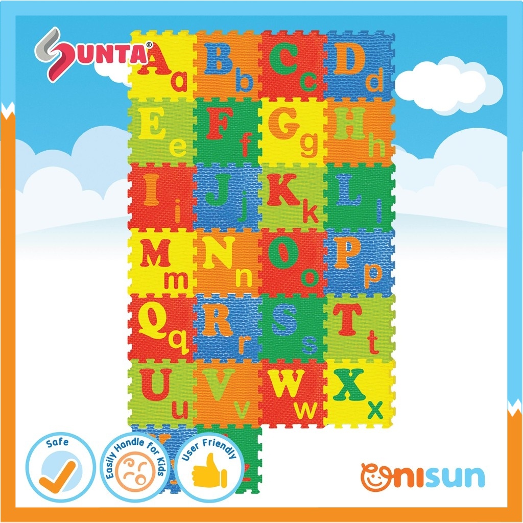 SUNTA Large 26pcs Aa-Zz Big & Small Alphabets Kids Educational EVA Foam ...