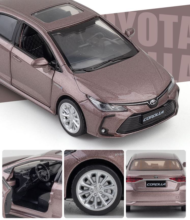 🔥 SH88 1:32 1:33 Toyota Corolla Altis Diecast Alloy Car Model Light and ...