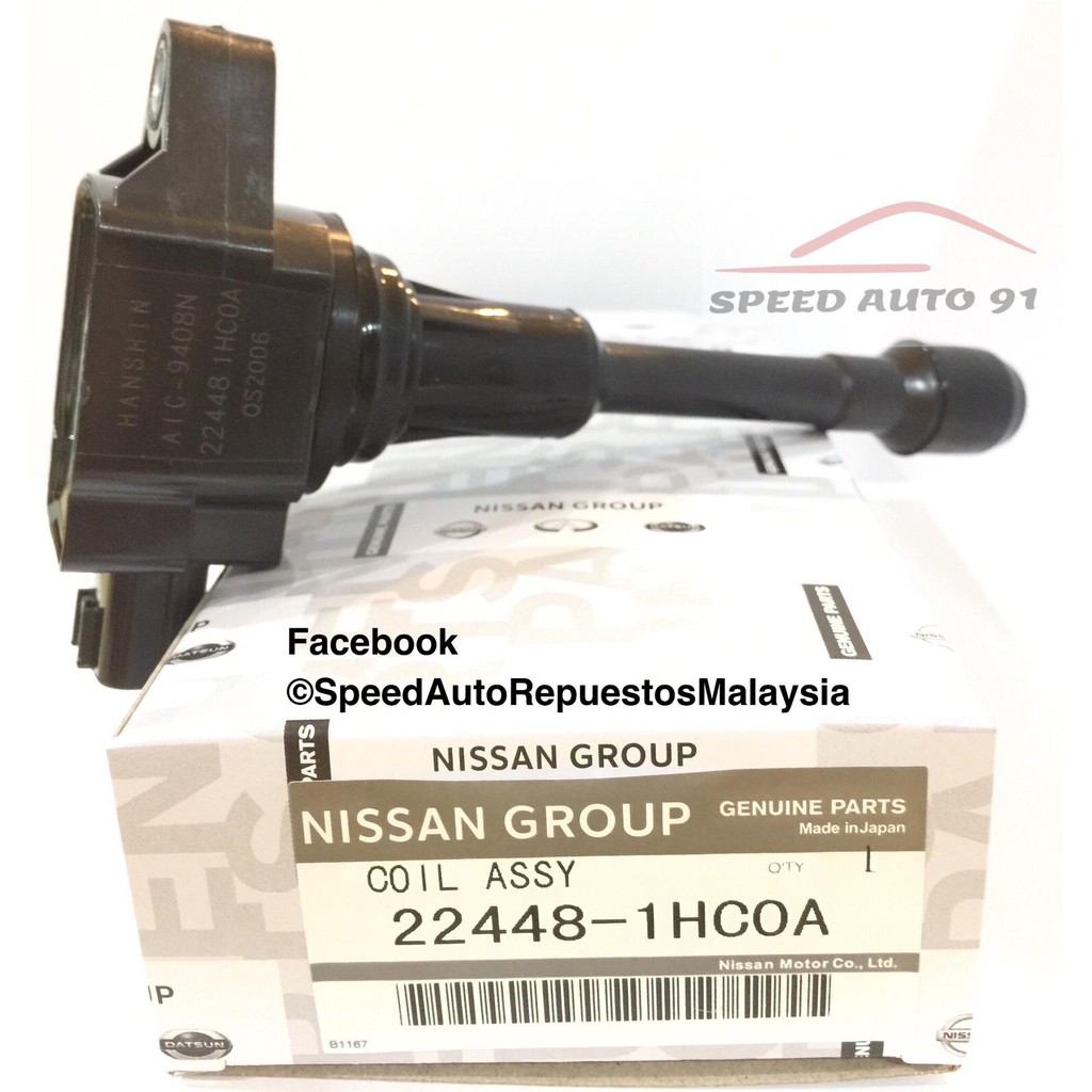 🚗 🇲🇾 22448-1HC0A Nissan Ignition Plug Coil Almera N17 1.5 HANSHIN ...