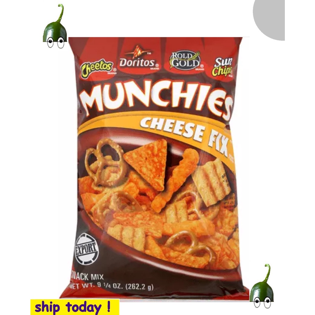 Munchies Cheese Fix 9.25 oz / 262 g Snack Mix Doritos Cheetos Rold Gold ...