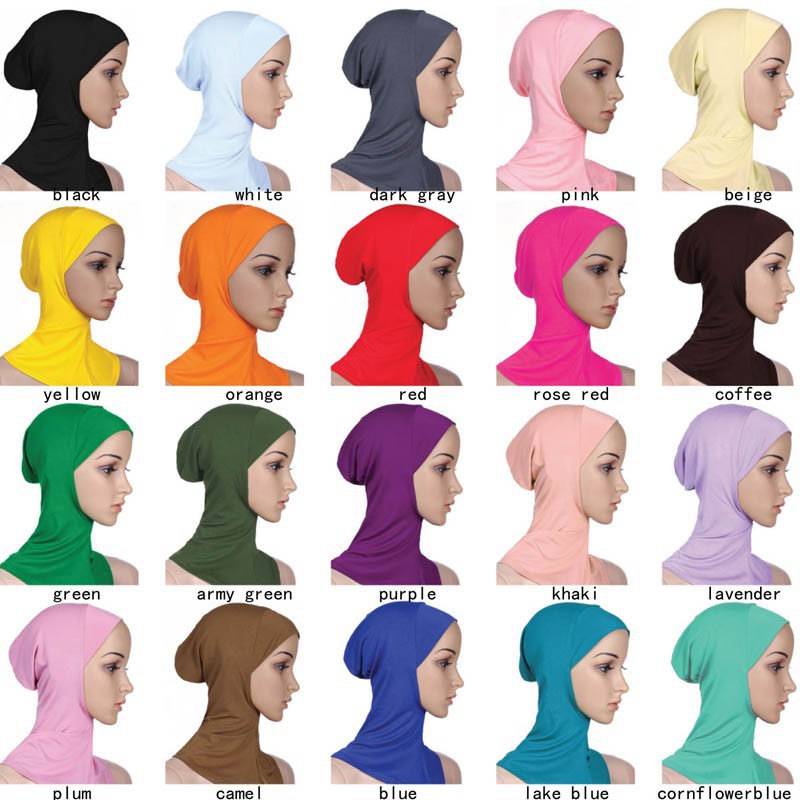 #111#🔥Muslimah 🔥 20 colors Muslim Hijab Inner neck anti tembam hitam ...