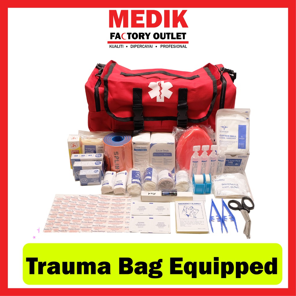 Trauma Bag Equipped/Empty & Beg Trauma Lengkap/Kosong | Shopee Malaysia