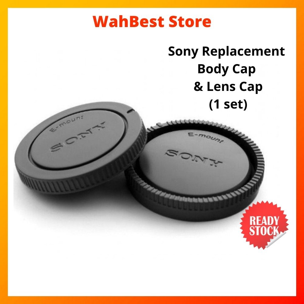 Rear Lens Cap & Front Body Cap for Sony E mount emount Lens Cap Sony ...
