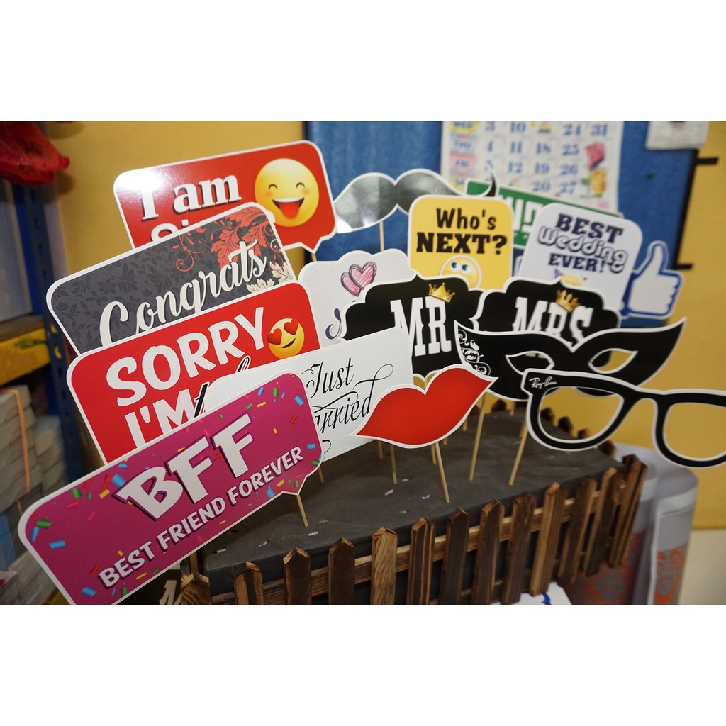 Wedding Prop Stick / Photobooth Prop / Bubble talk ( READY STOCK ...