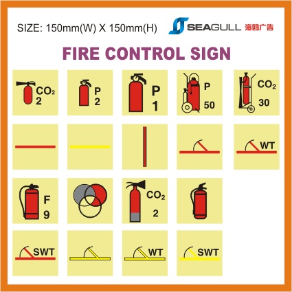 Fire Control Symbol Signage Kecemasan Kebakaran Fire Reel Hose Fire ...