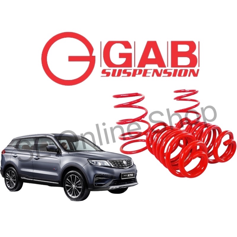 Original GAB Sport Spring Proton X70 Lowered Sport Spring | Shopee Malaysia