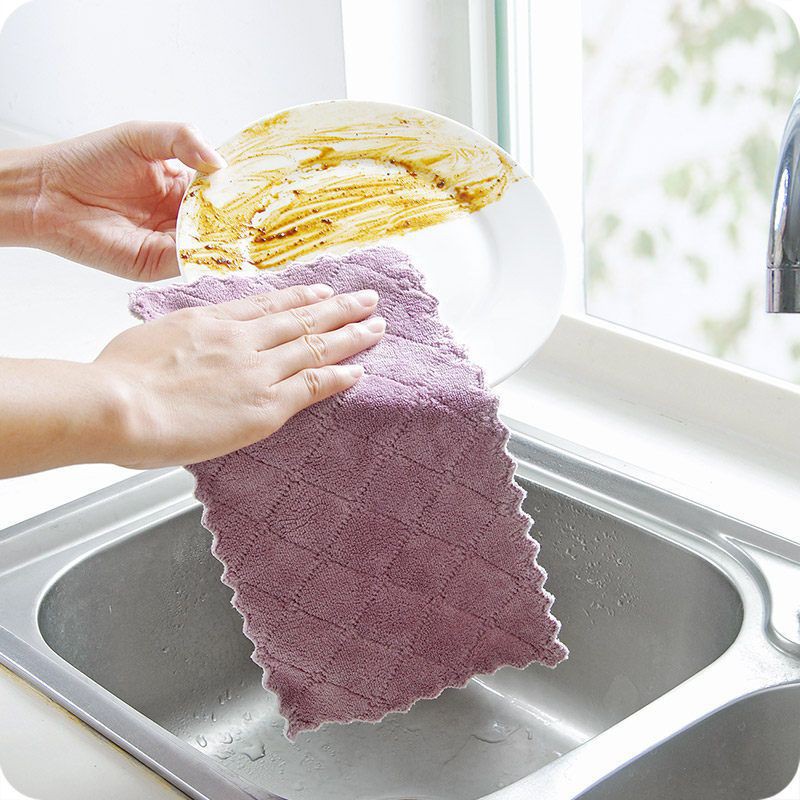 Kitchen Cleaning Cloth Ready Stock, kain bersih, kain dapur | Shopee ...