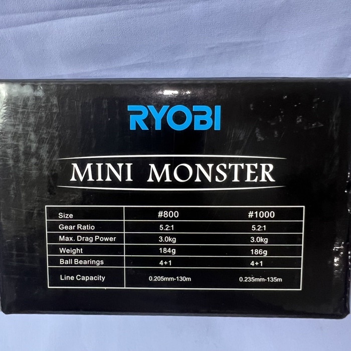 New 2022 Ryobi Mini Monster 1000 Spinning Reel, READY STOCK 1 YEAR ...