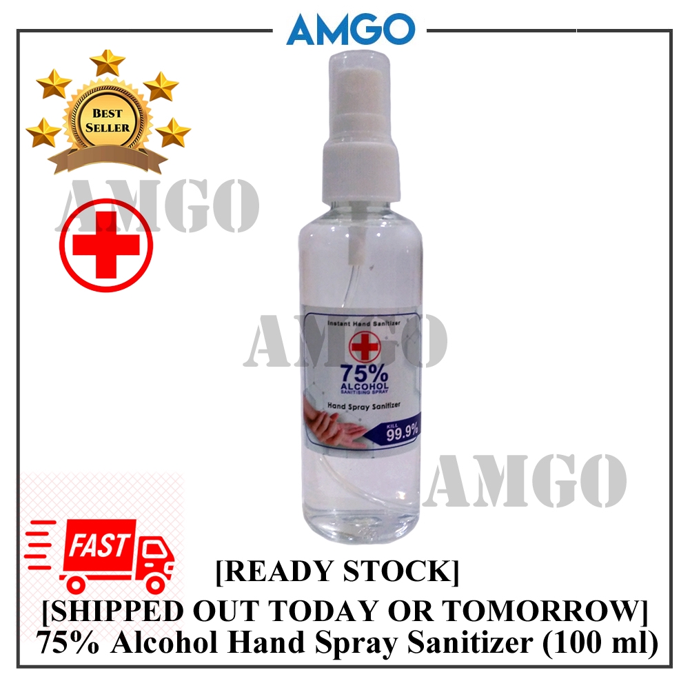 AMGO Alcohol Spray Hand Sanitizer 100ml [Ready Stock] 75% Alcohol Hand ...