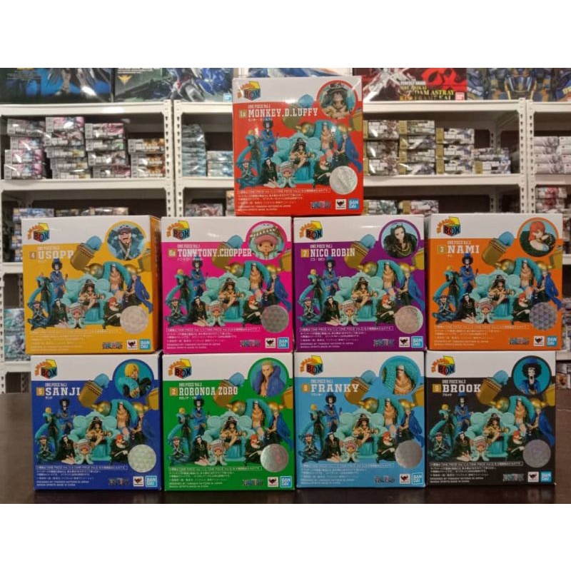 Original Bandai. One Piece. Tamashii Box Vol. 1 & Vol. 2. Mugiwara Full ...