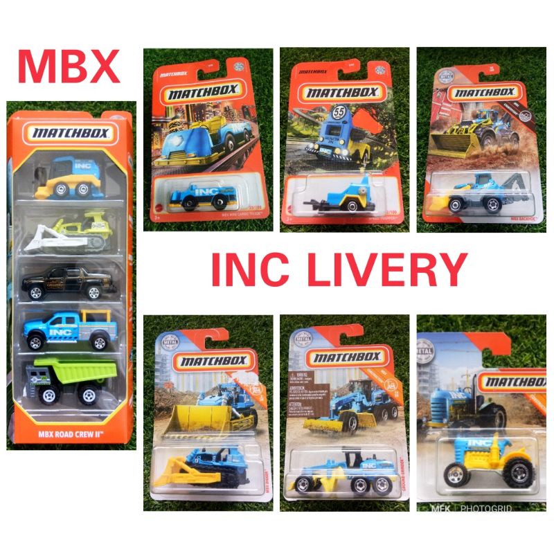 MATCHBOX 2018-2023 INC CROP MASTER BACKHOE SPEED TRAPPER MINI CARGO ...
