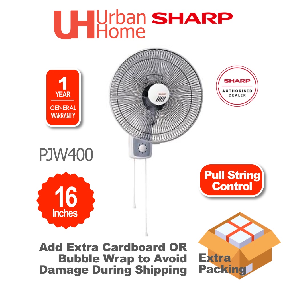 Sharp Wall Fan (16") PJW400/PJW169GY | Shopee Malaysia