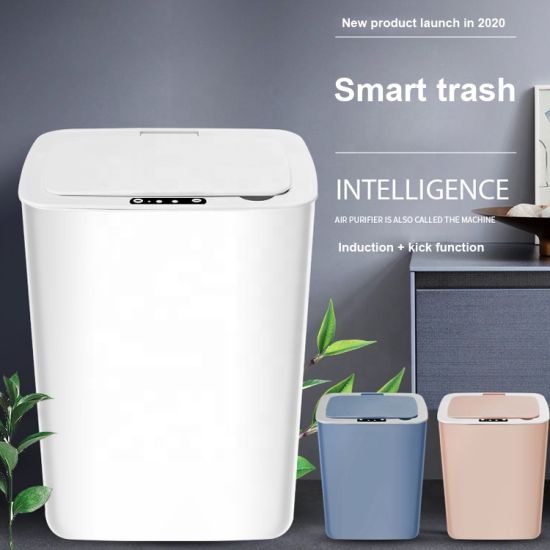 Touchless Rubbish Bin Battery Smart Sensor Automatic Opening Dustbin ...